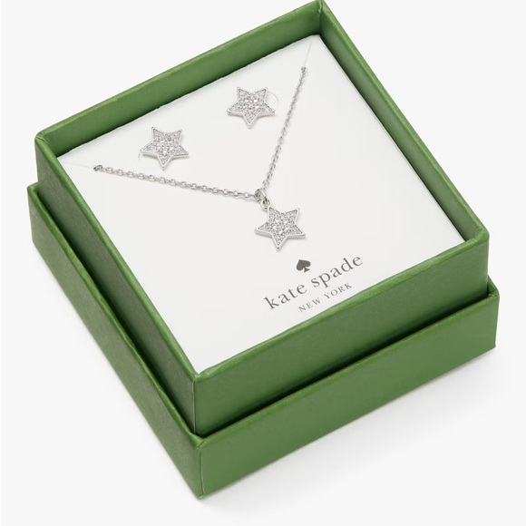 kate spade | Jewelry | Kate Spade Youre A Star Pendant And Studs Boxed ...